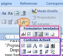 Blogfolio de Piedrabuena Marcela Jacqueline: Controles de Word: Comunes ...