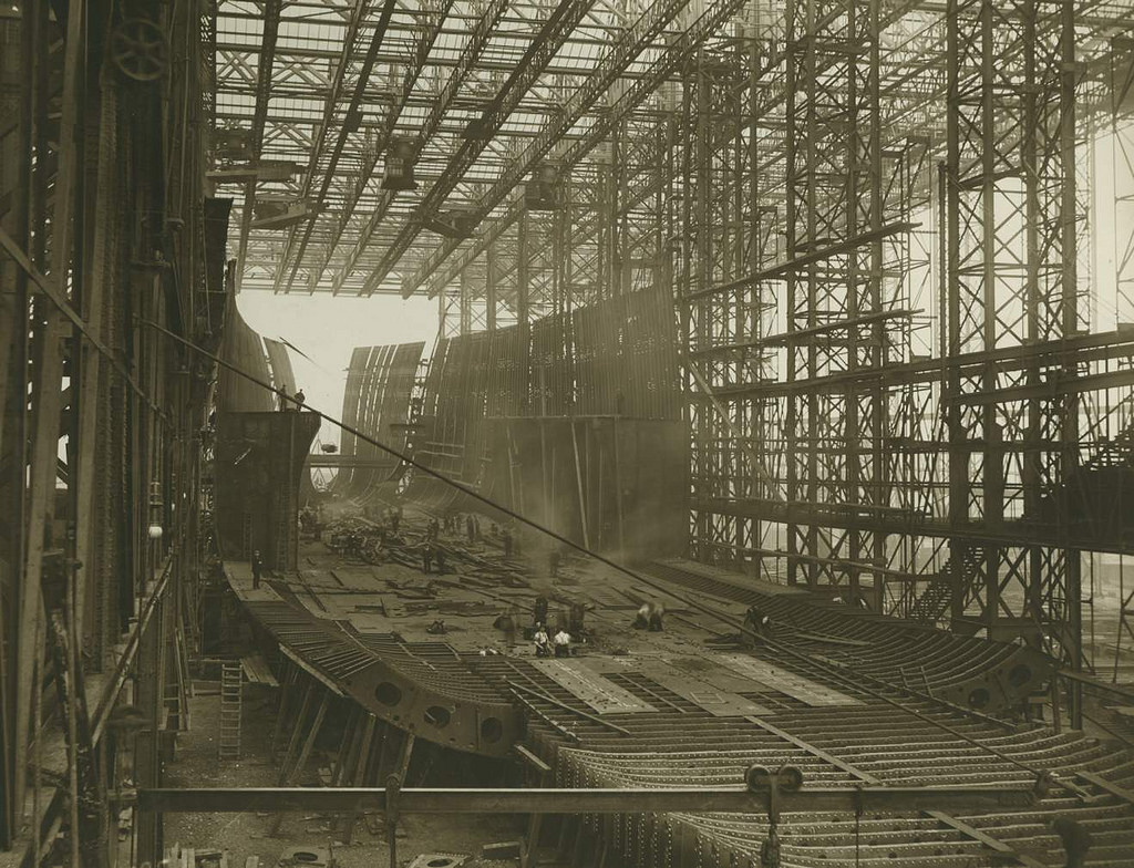 RMS Mauretania Under Construction: One of The Most Famous Ships Ever ...