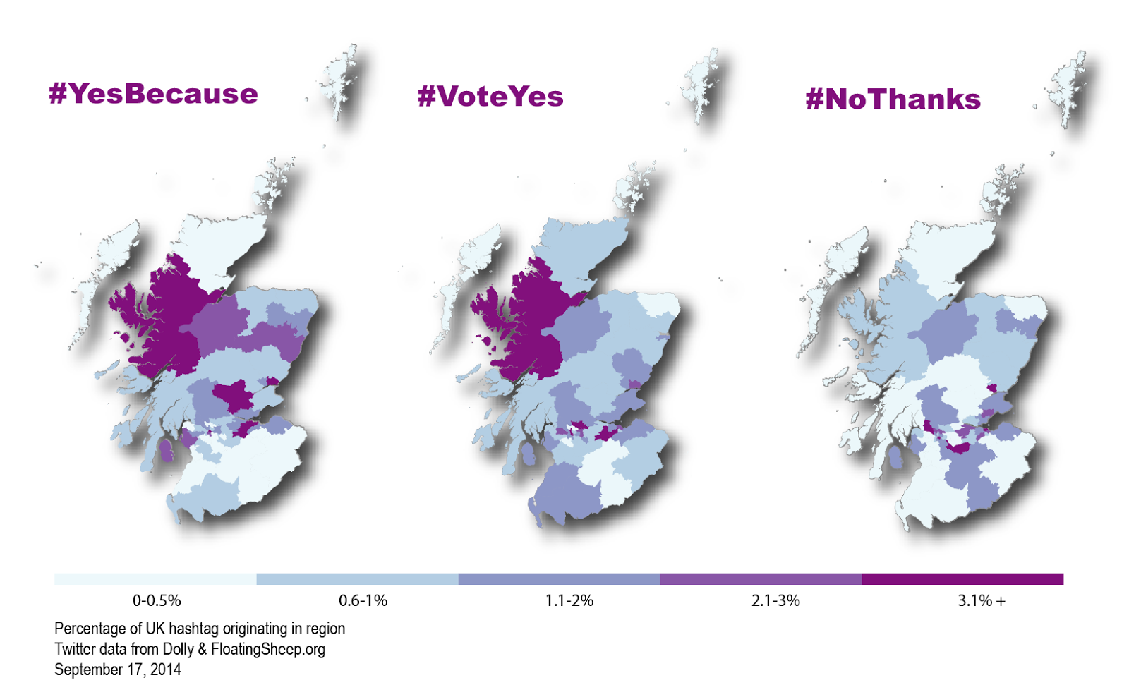 floatingsheep: Hashtags and Haggis: Mapping the Scottish Referendum