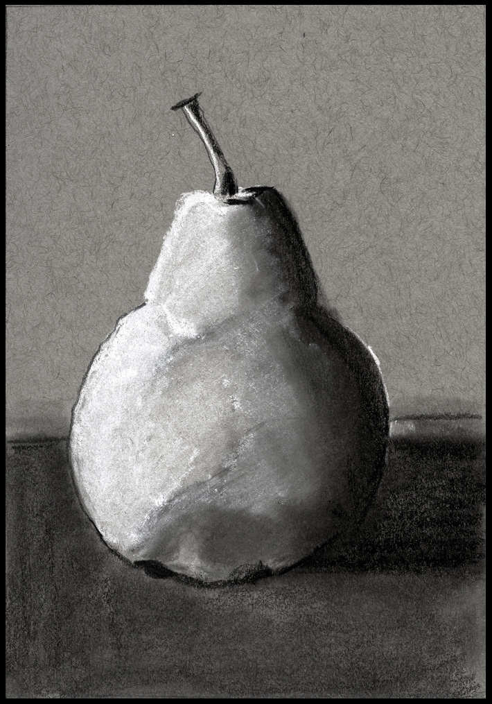 Artistic Balance: Another tinted paper drawing