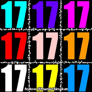 DP BBM 17 Design Grafis Angka berwarna - Gambar Profile