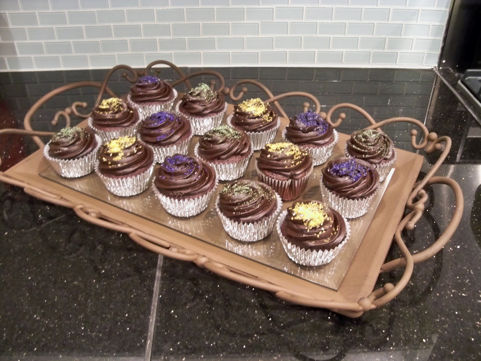 cake batter & paper scraps