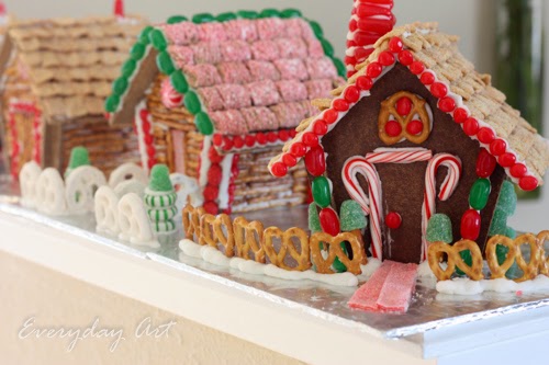 Everyday Art: DIY Wood Gingerbread Houses