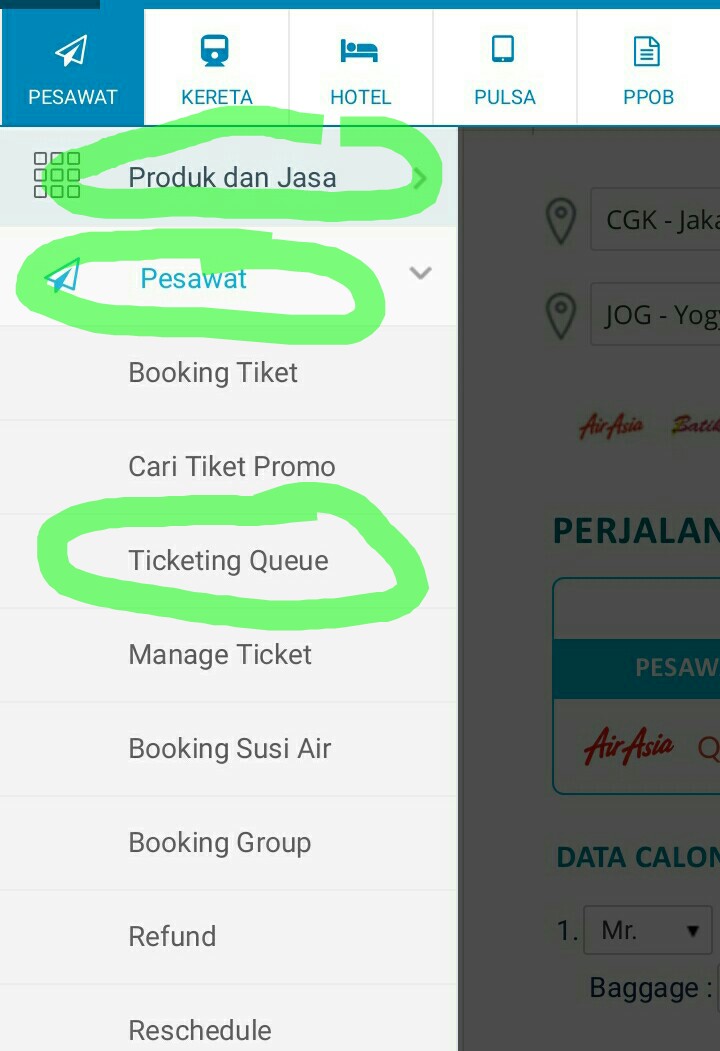 Cara booking dan issued tiket pesawat di sistem baru MMBC