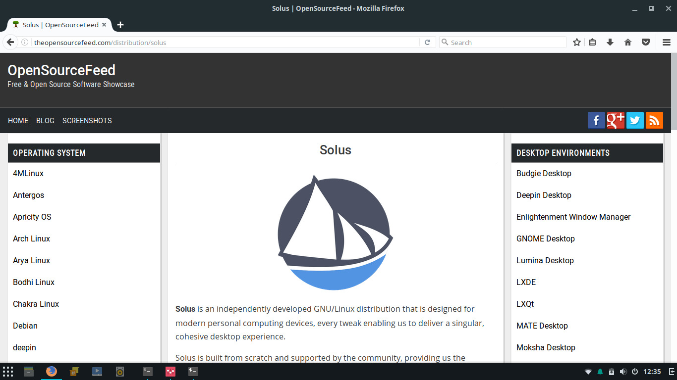 Solus 3 Budgie Edition screenshots - DistroScreens