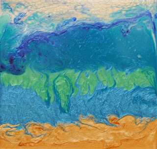 Mixed Media Artists International: Abstract Seascape Art Painting ...