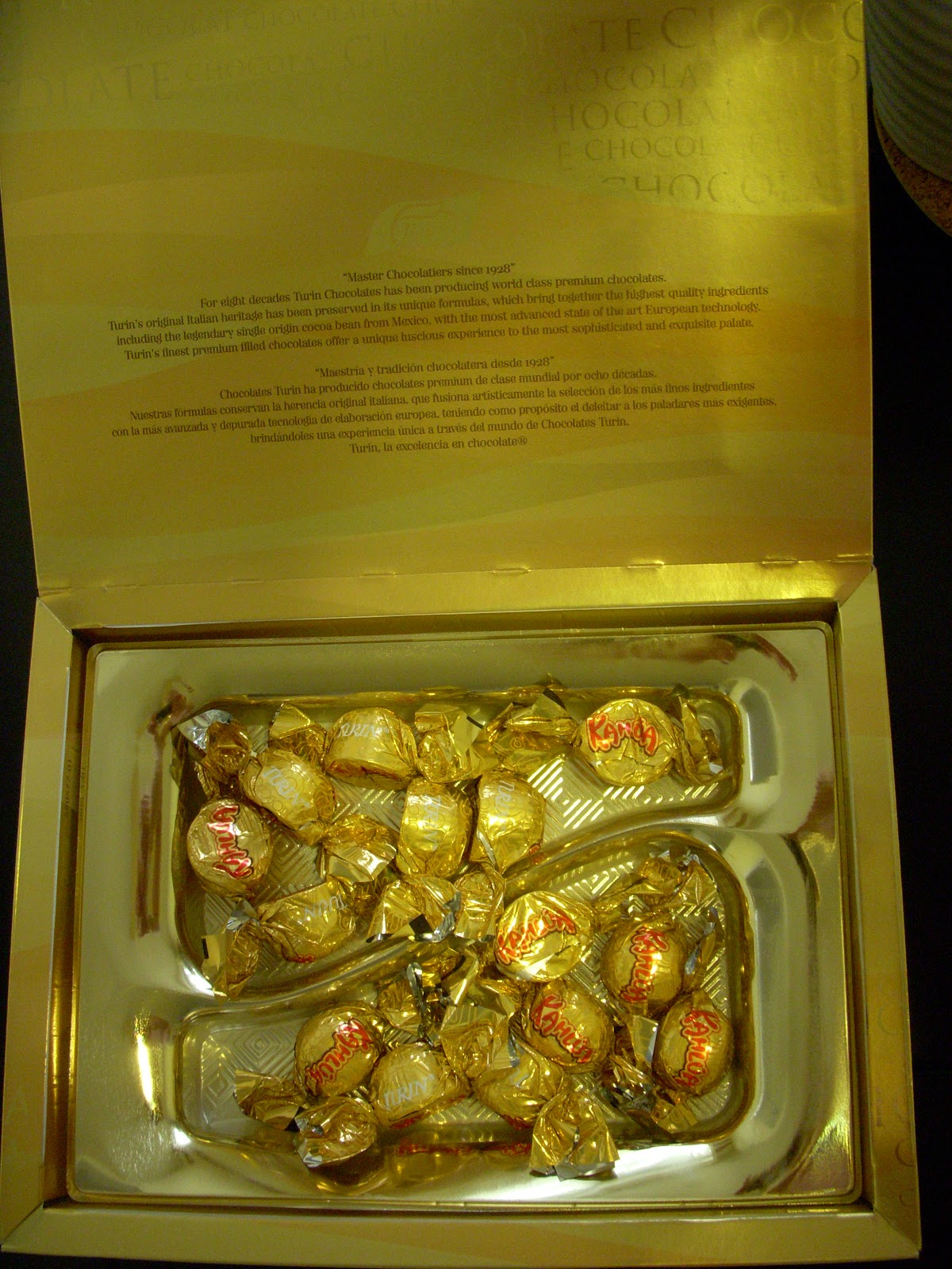 Productos Probados: Chocolate Relleno de Kahlua Turín