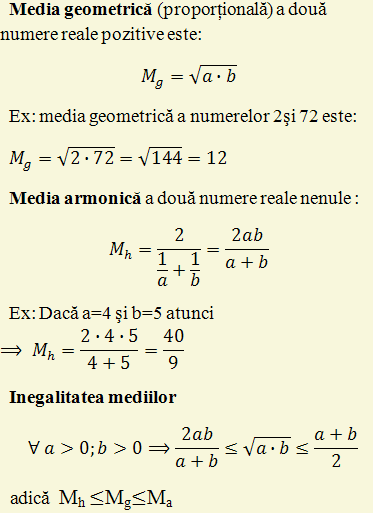 Pentru Școală: Medii