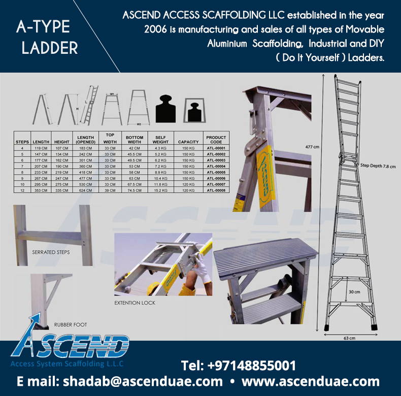 Welcome To Ascend Access System Scaffolding Llc A Type Ladder