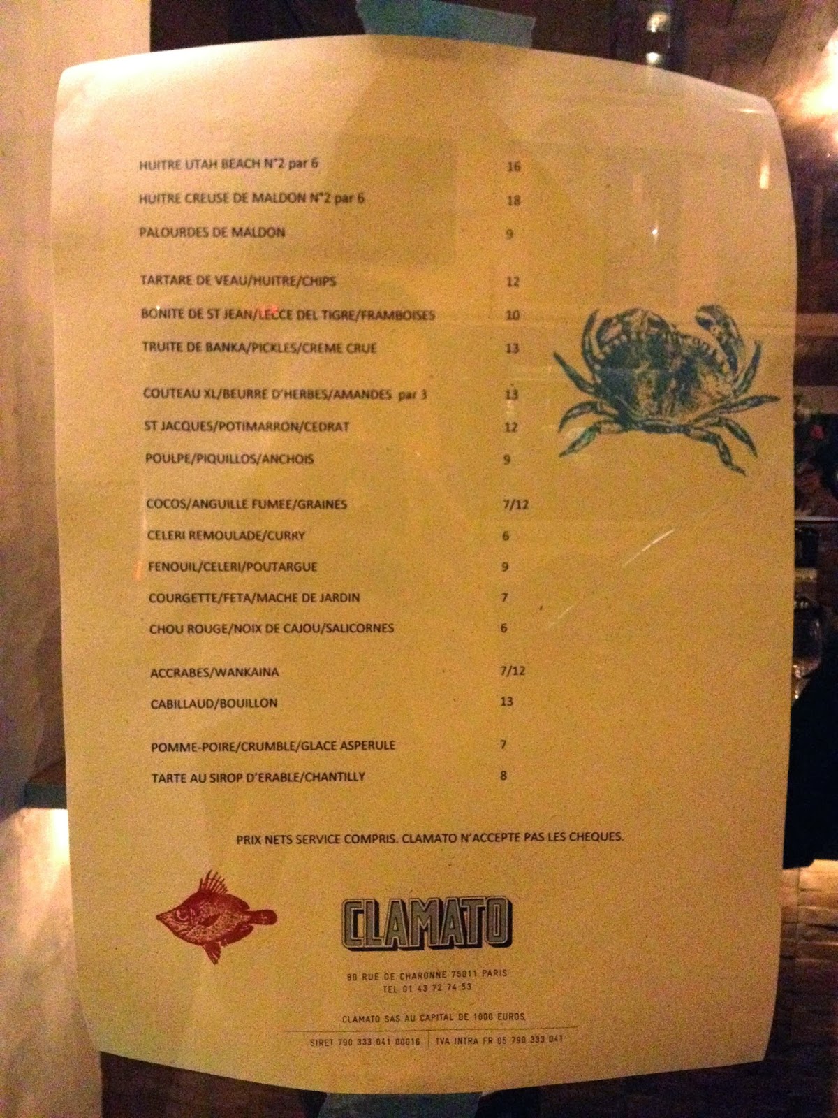 not drinking poison in paris: an oyster bar for a better paris: clamato ...