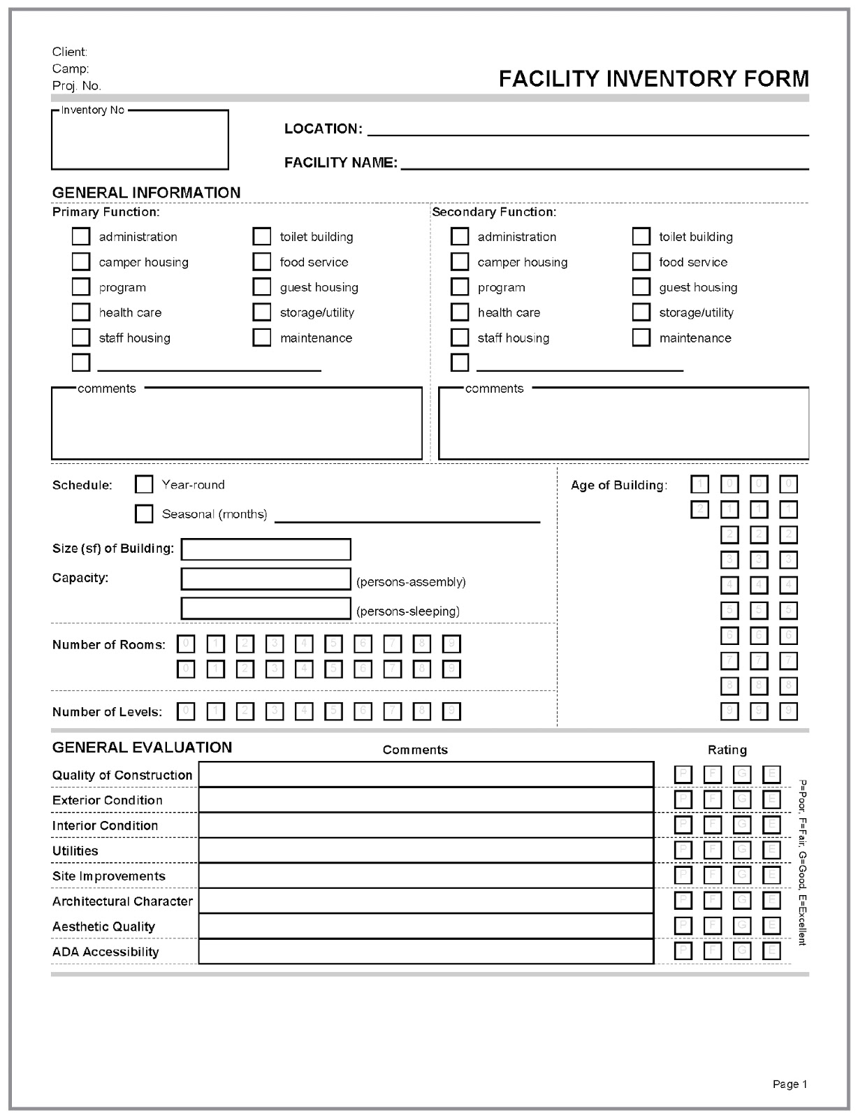 Domokur Camp Design: Baseline Evaluation
