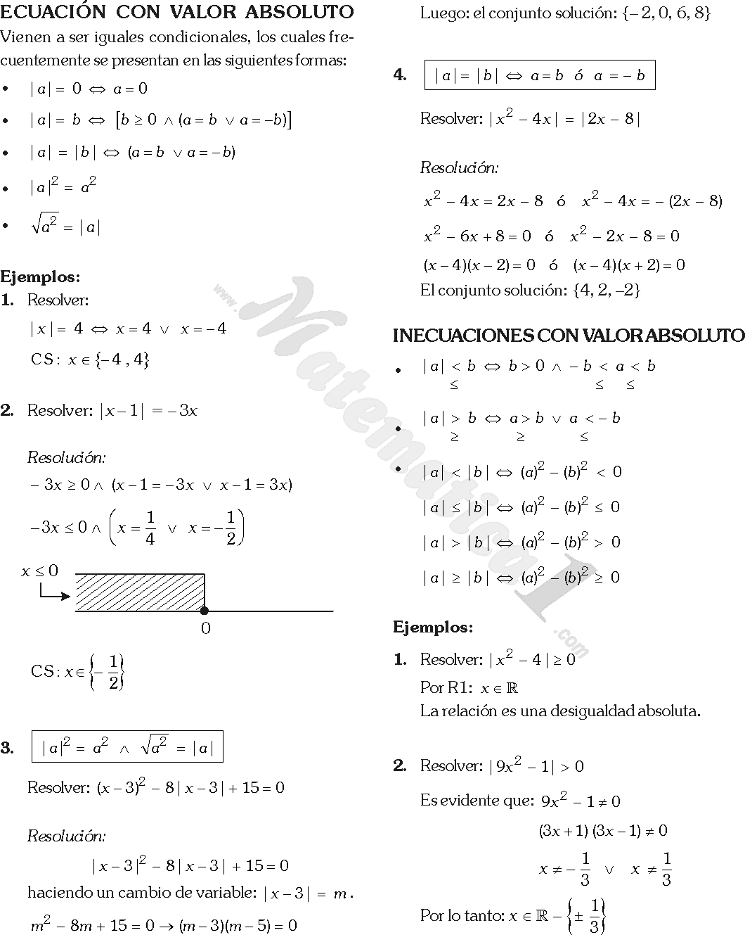 VALOR ABSOLUTO EJERCICIOS RESUELTOS PDF