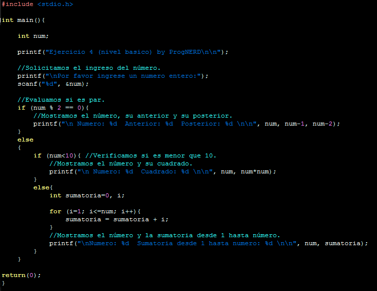 C: Ejercicios resueltos (nivel básico)...