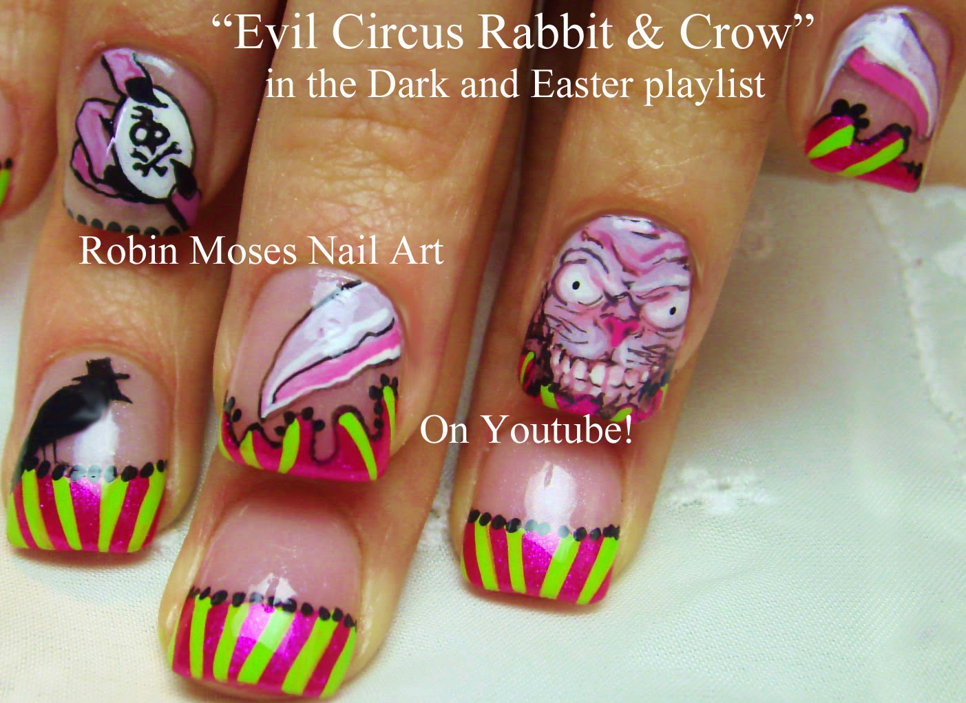 Nail Art by Robin Moses: "halloween nails" "scary nails" "horror nails ...