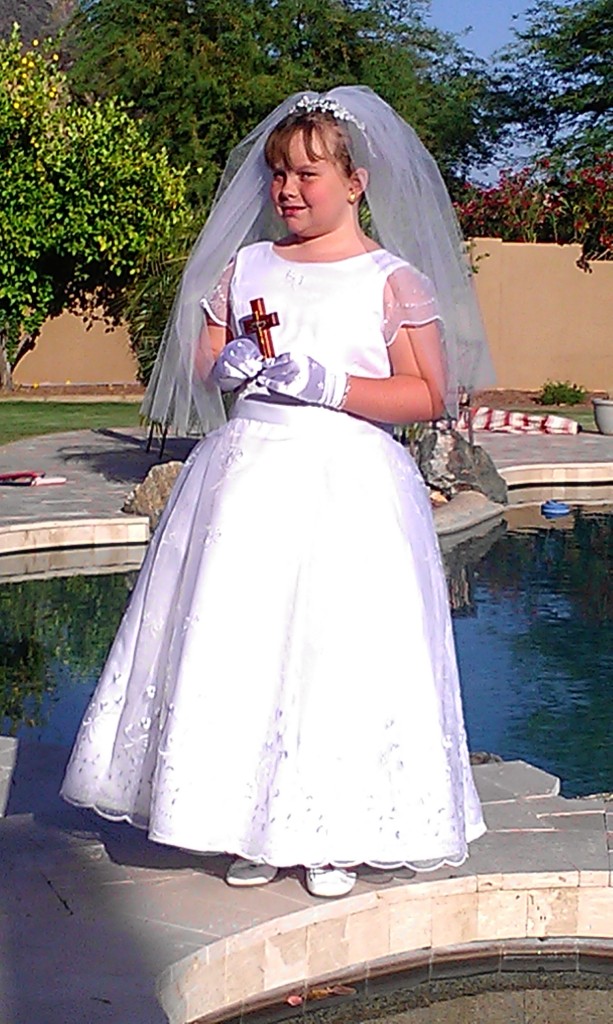 Straddling the Gap: DIY First Communion Veil