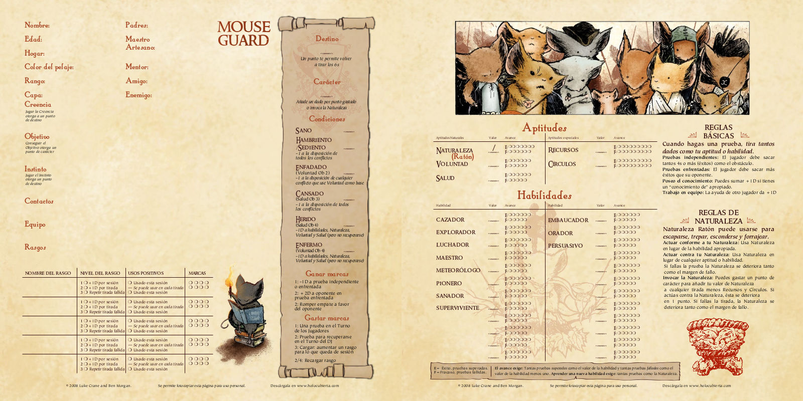 La Biblioteca de Immadon - Mouse Guard - El estante miscelaneo