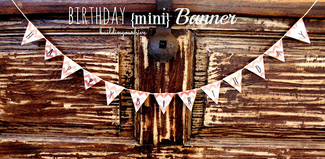 Mini Birthday Banner and Birthday Giveaway & Winner!