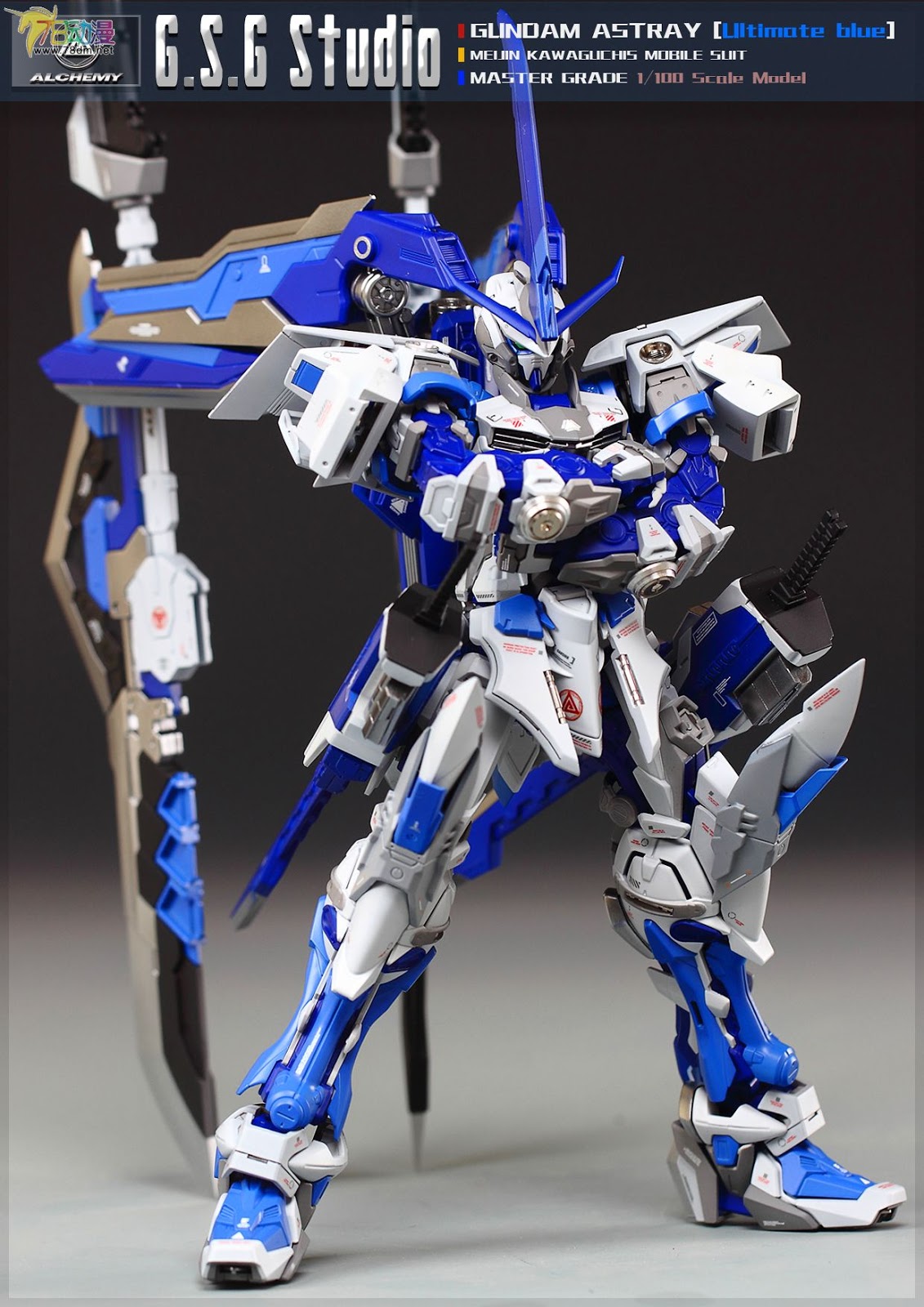 GUNDAM GUY: MG 1/100 Gundam Astray Ultimate Blue Frame - Customized Build