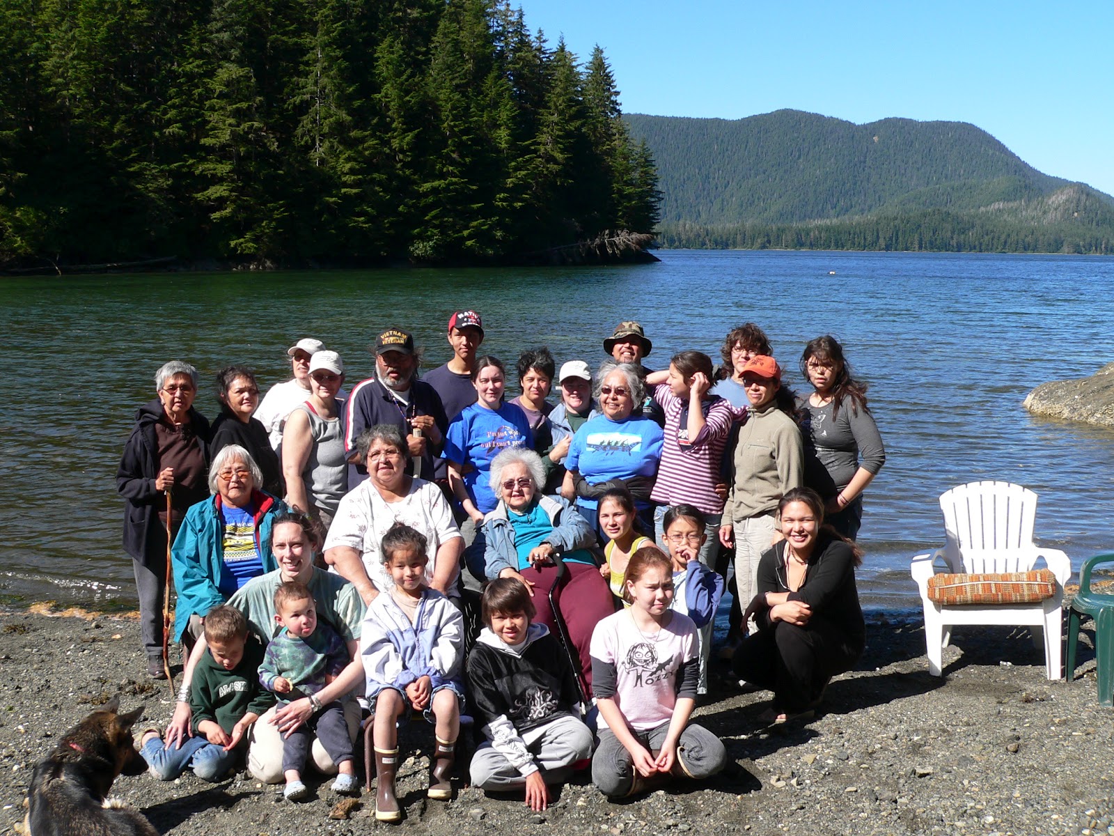 FIRST CONTACT AT DOG POINT FISH CAMP