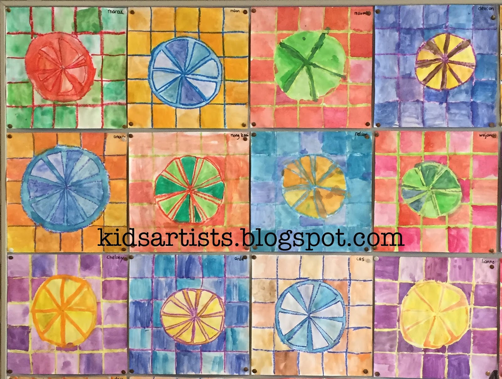 Kids Artists: Fruit in complementary colors