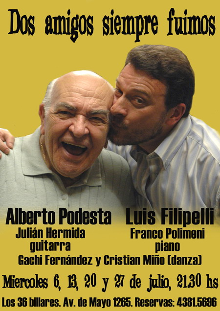 Barrio de Tango: Retour sur scène de Dos amigos siempre fuimos [à l ...