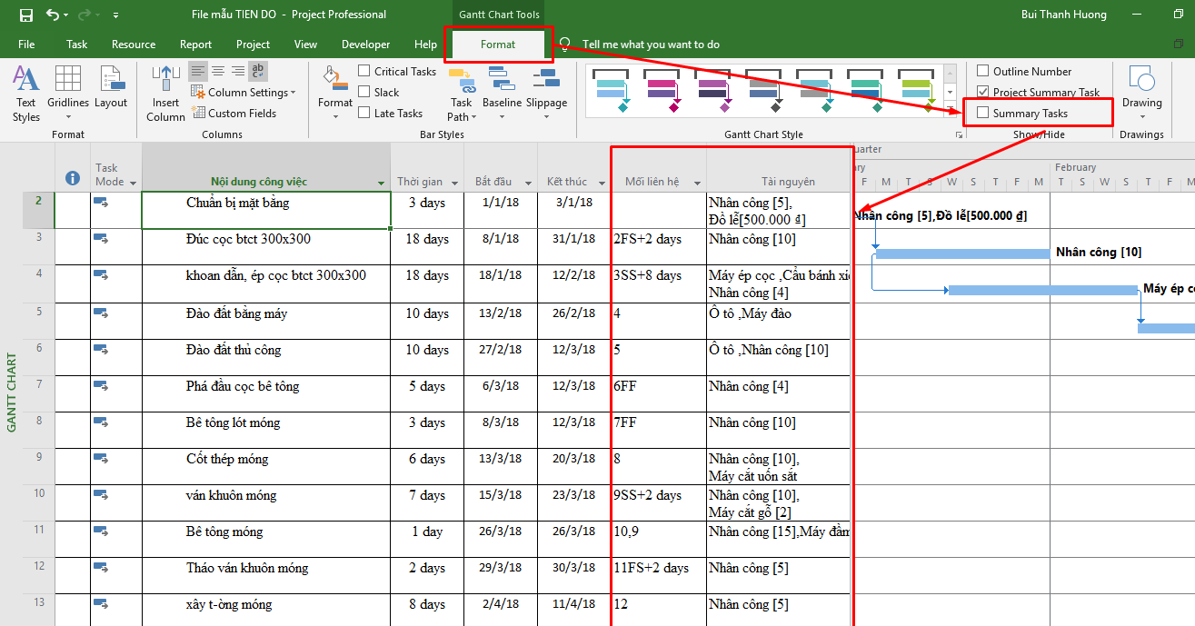 MS Project Quick Tips: Cách kiểm tra lỗi khi nhập dữ liệu trong ms ...