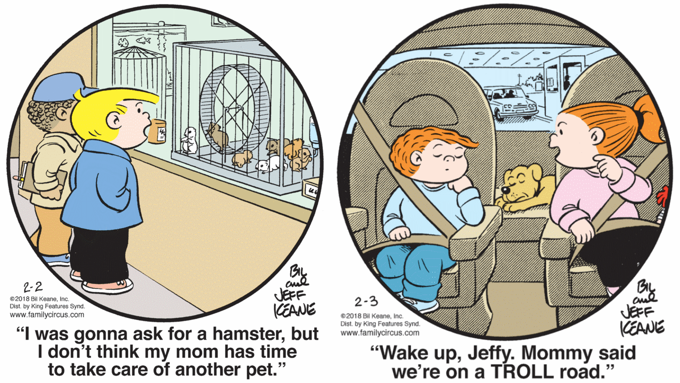 Old Comics world: Family Circus Daily Strips (2018) - King Features