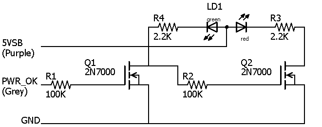 Eamonn's Ramblings: ATX Bench Power Supply Status LED