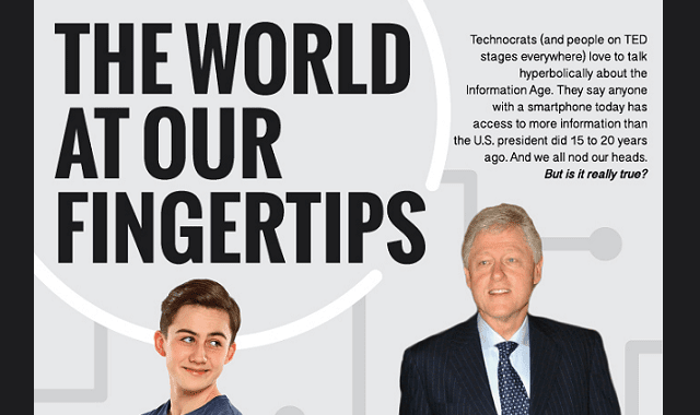 Access To Information: Smartphone vs President Clinton #Infographic ...