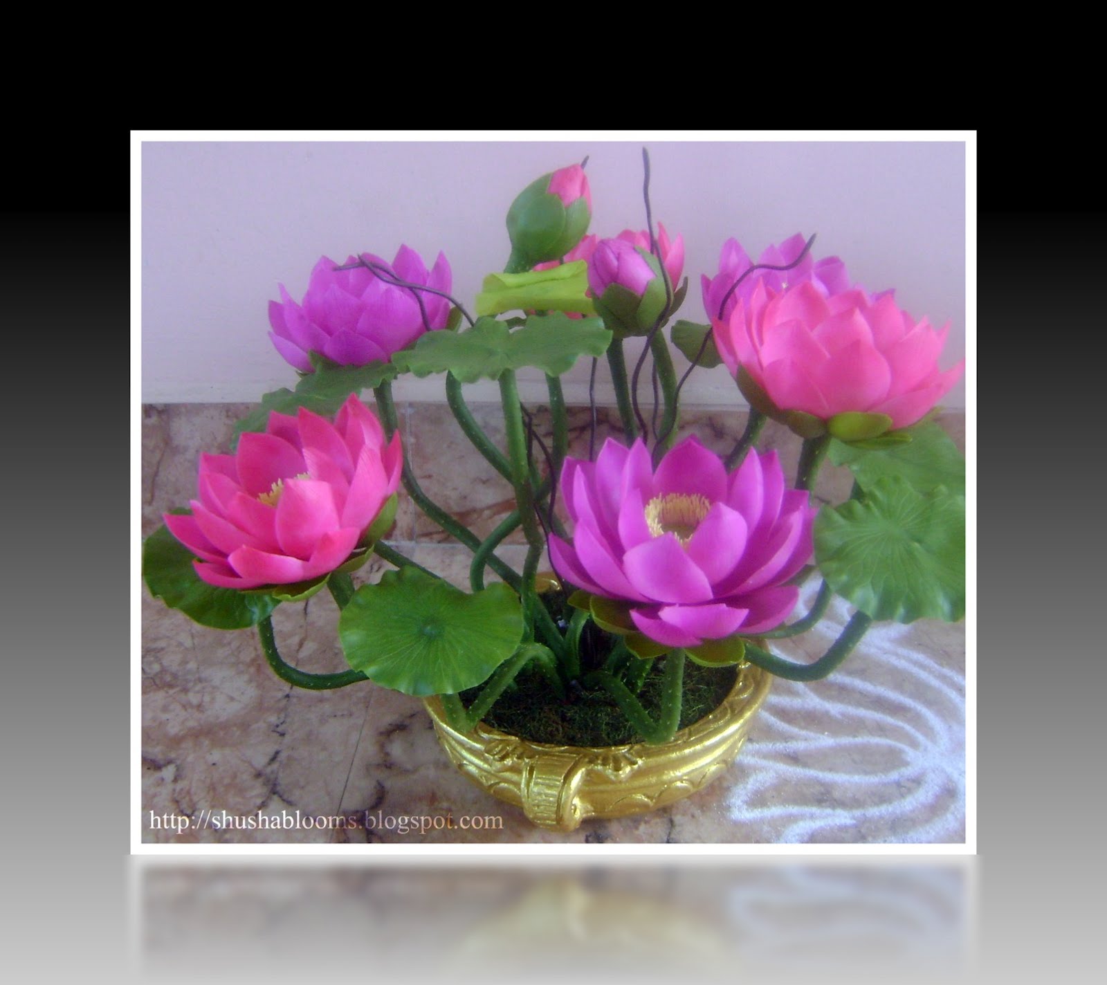 EVERFRESH BLOSSOMS: New Lotus arrangements with Thai clay