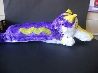 Electrick Canvas: Paper Mache: Mrs. Charles 6th Grade Class