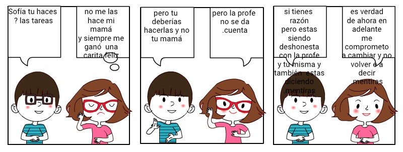 LOS VALORES ÉTICOS EN LA EDUCACIÓN PREESCOLAR: Tira Cómica