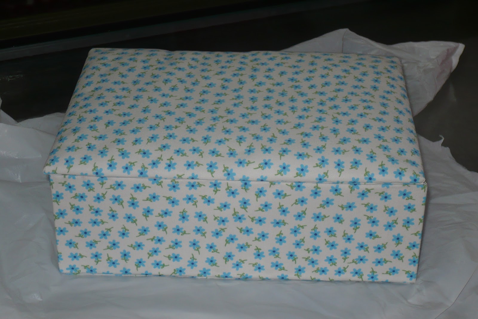 Merce y sus Labores: CAJAS DE CARTON FORRADAS DE TELA