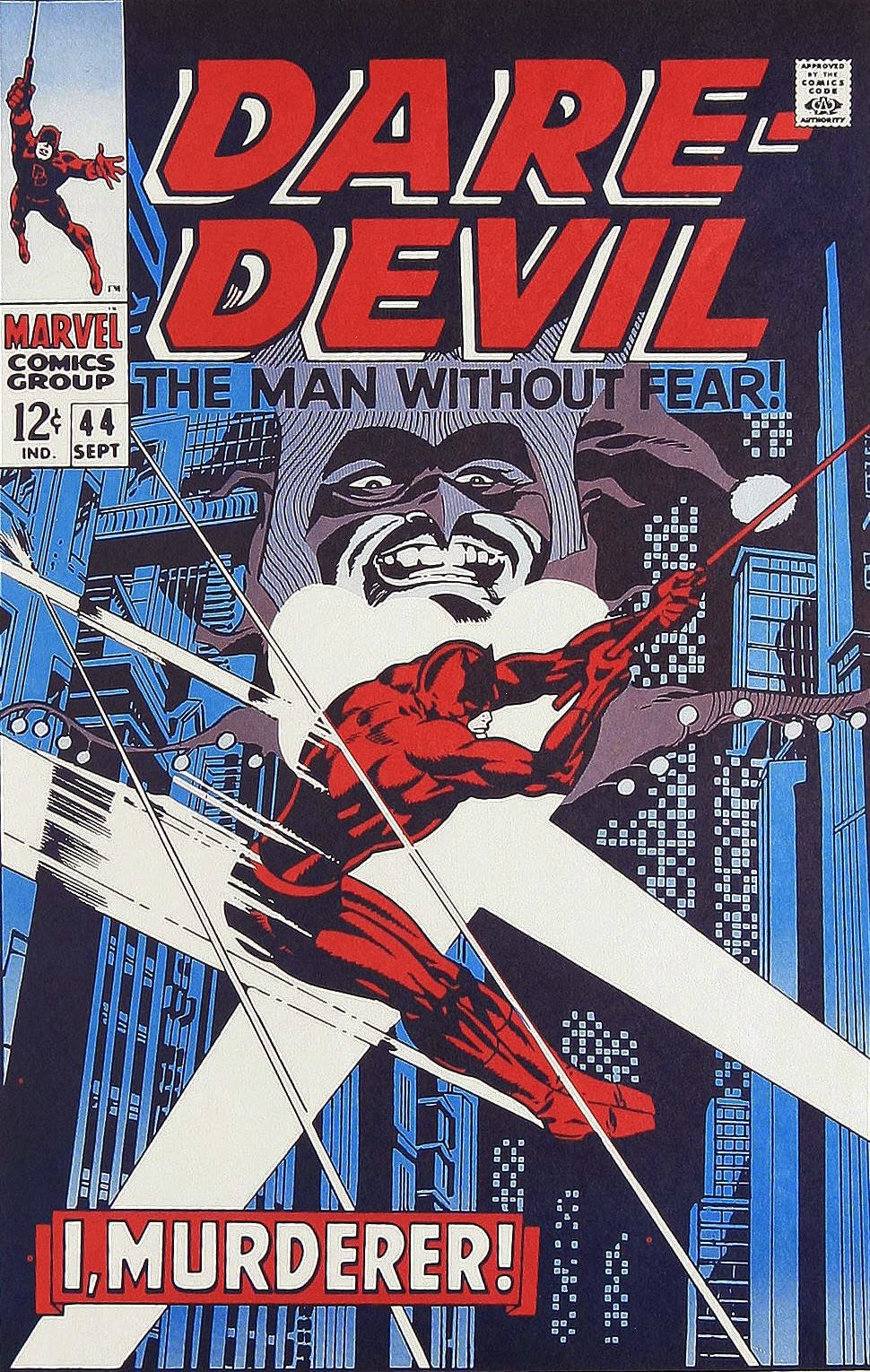 Cap'n's Comics: Daredevil #44 Cover by Gene Colan and Jim Steranko