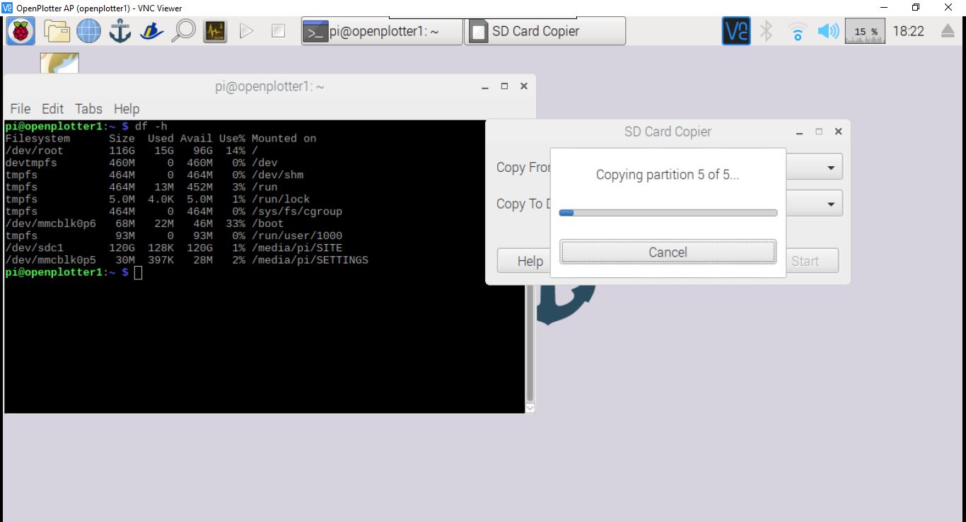 Matilda's Journey: Raspberry Pi OpenPlotter Making a System BackUp