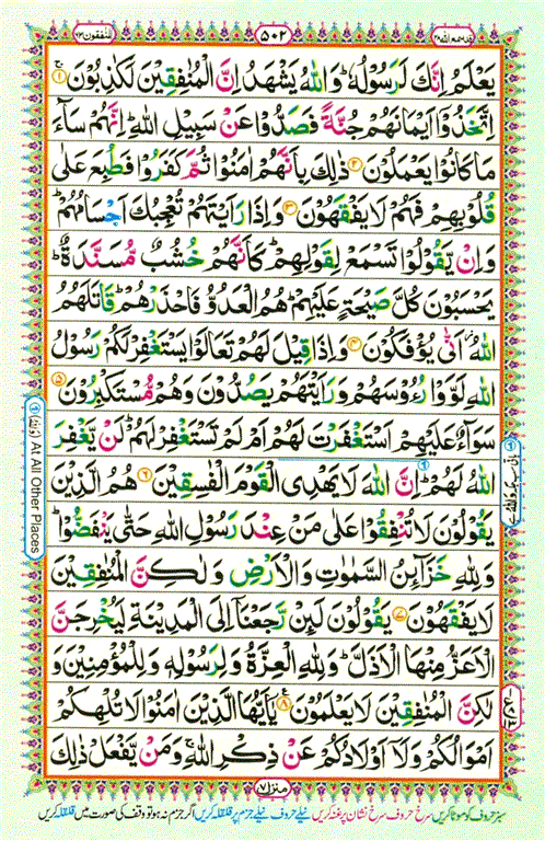 Gateway to Quran: Colour Coded Quran - Para 28