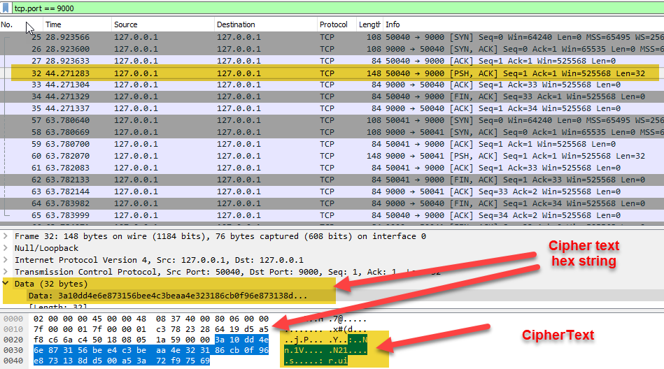 Python Coding- Encrypted Client/Server TCP Communication