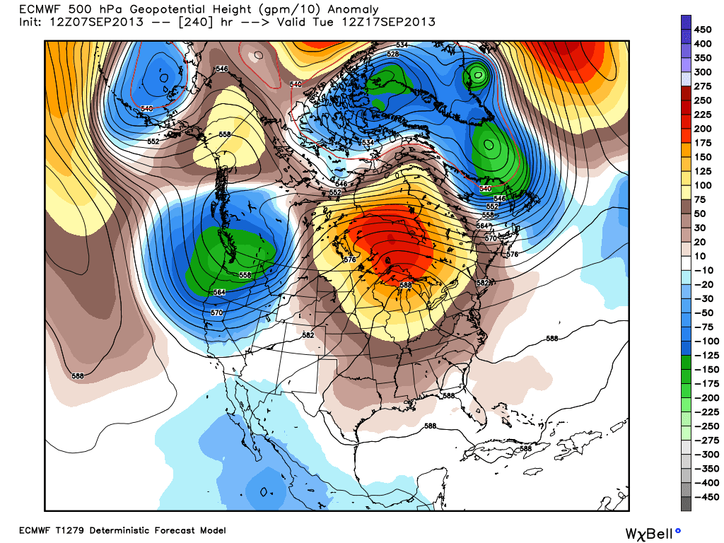 The Weather Centre: Long Range Lookout: Rex Block in West Means Warmth ...