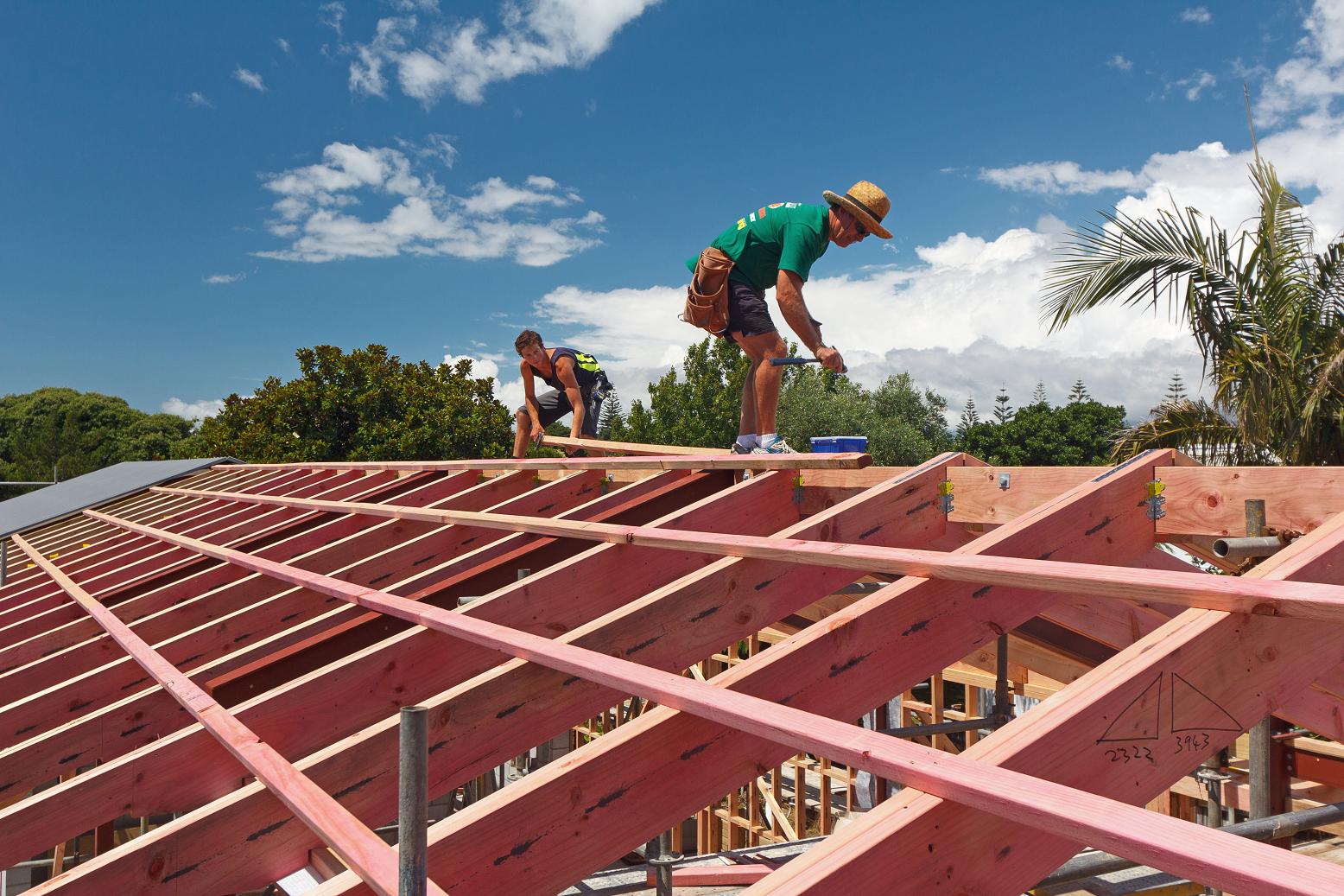 ROOF FRAMING | The New Zealand's First Passive House