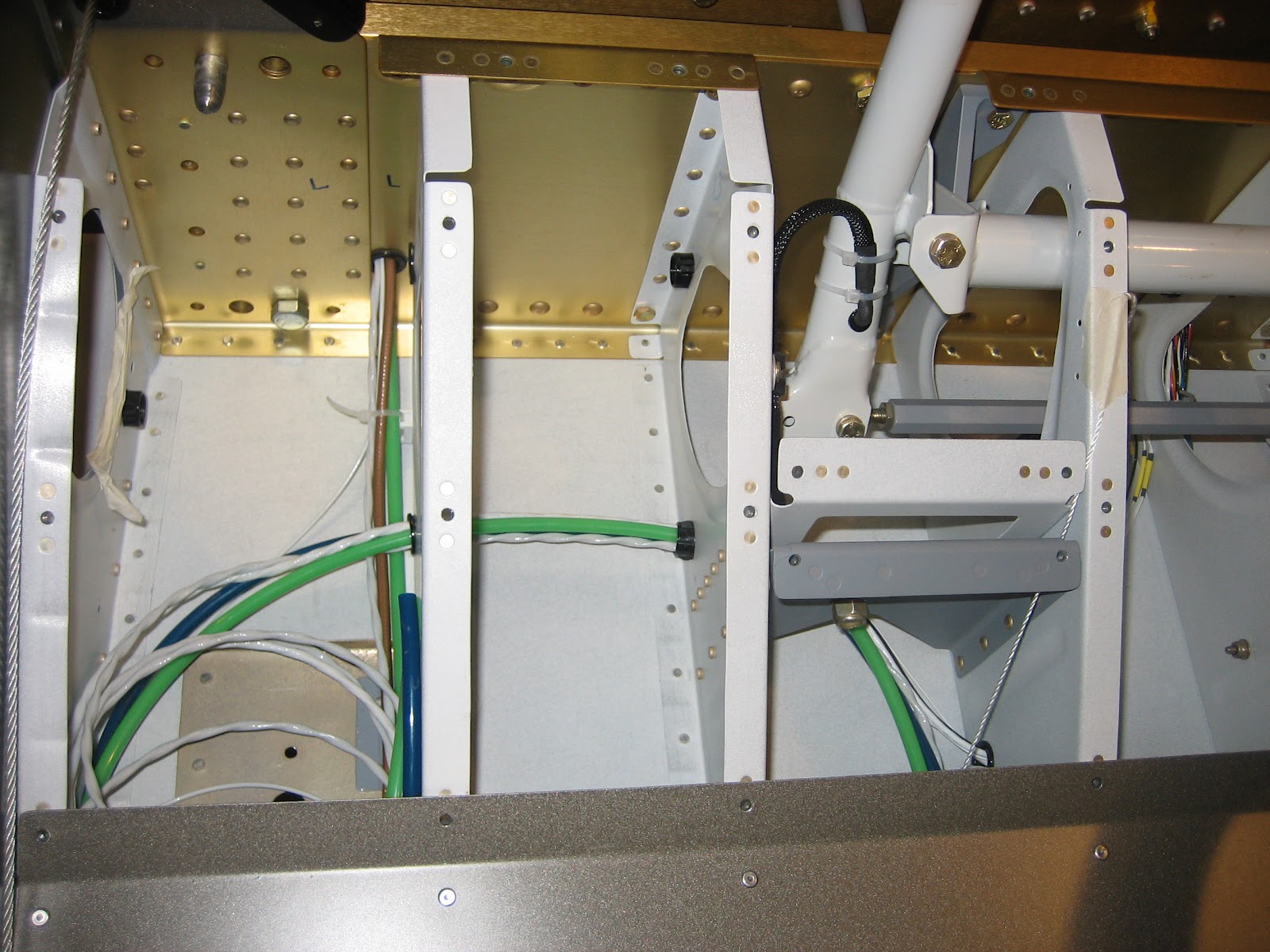 Chad and Bekah's RV-7: Pilot Stick and Nav/Strobe wiring