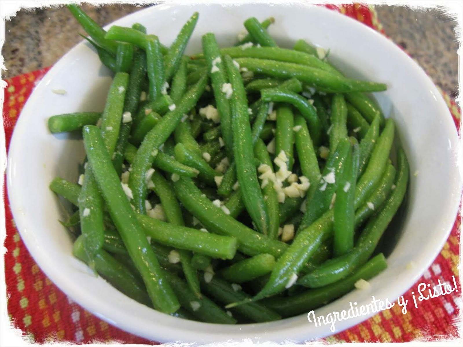 Ingredientes y ¡Listo!: Ejotes Salteados con Ajo y Mantequilla