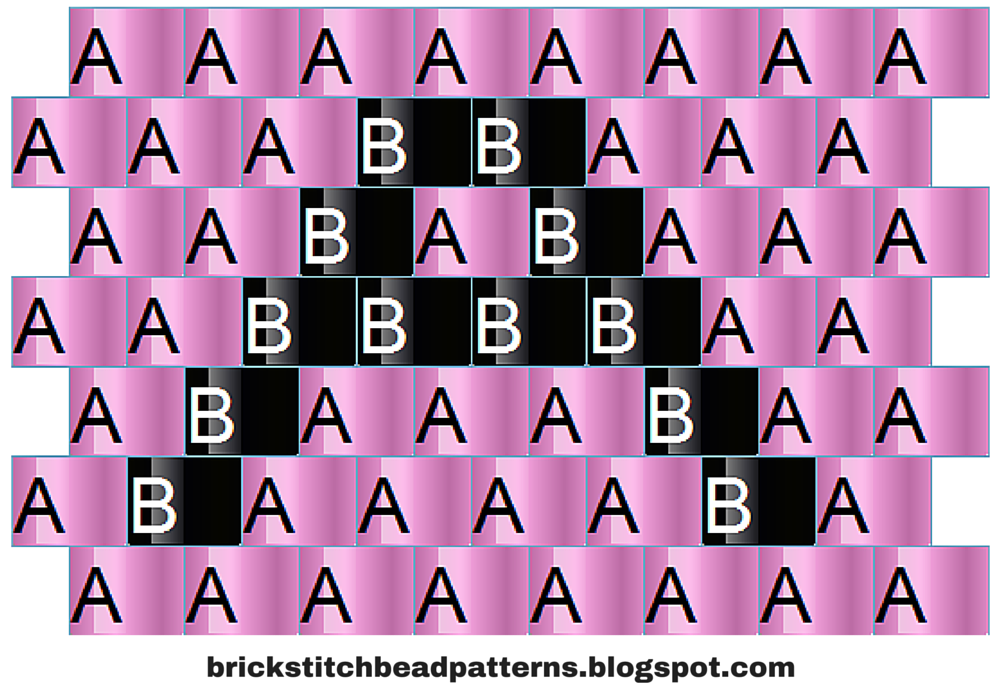 Brick Stitch Bead Patterns Journal: A - Alphabet 1 Free Brick Stitch ...