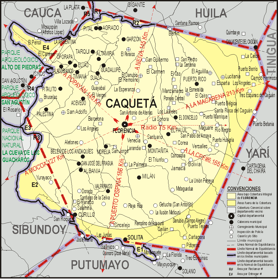 Florencia Colombia Map