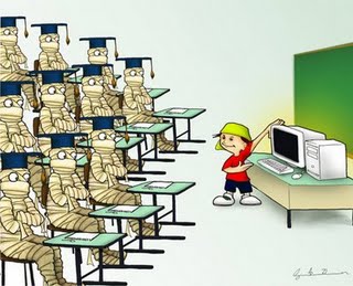 Currículo escolar - Uma nova visão de escola: Algumas charges