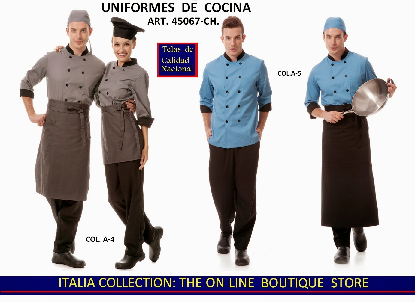 UNIFORME PARA CHEF,UNIFORMES DE CHEF,UNIFORME DE COCINA,ROPA DE ...