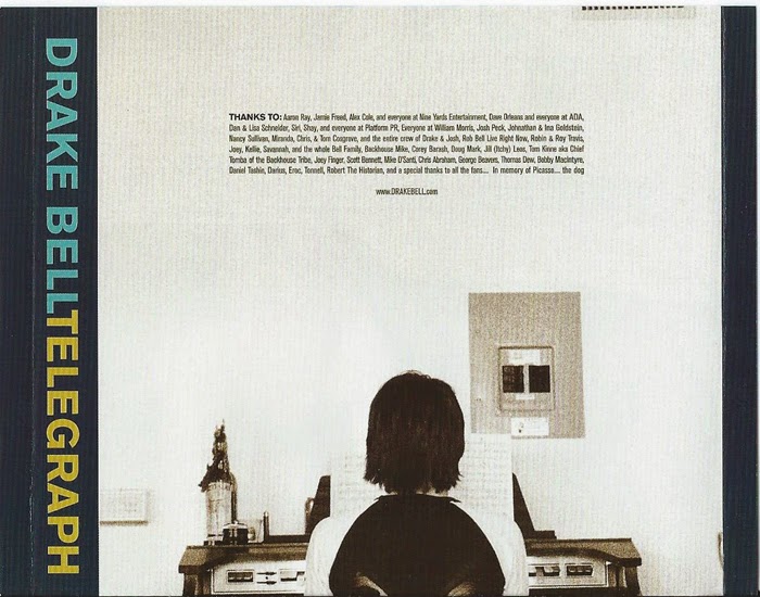 Encarte: Drake Bell - Telegraph - Encartes Pop