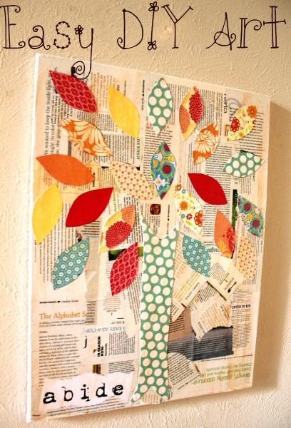 De - Mente: Nueve: hacer un collage de papel.