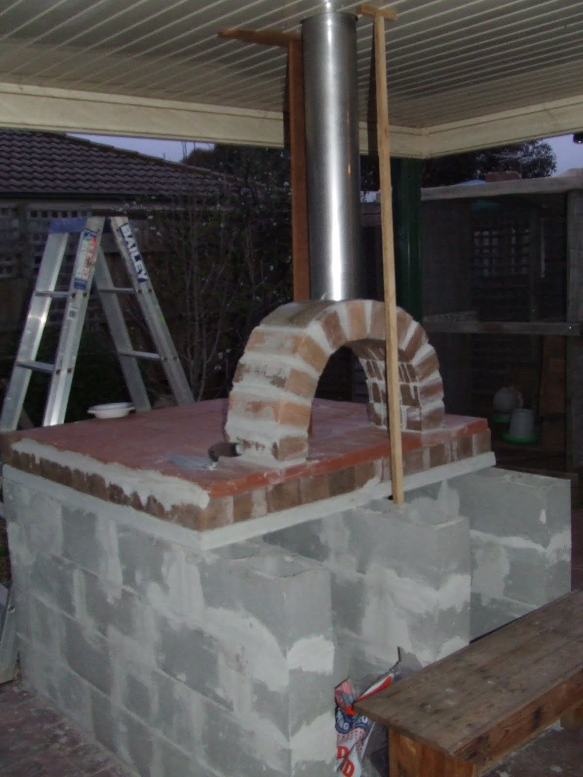 Clay Cob Oven Flue - The Greening of Gavin
