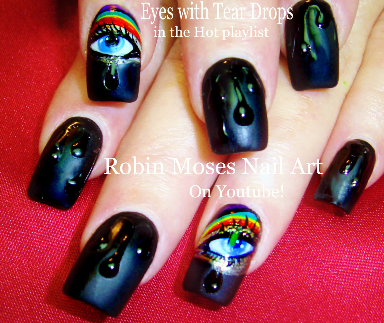 Nail Art by Robin Moses: Easy Matte Rainbow Nails "rainbow nails ...
