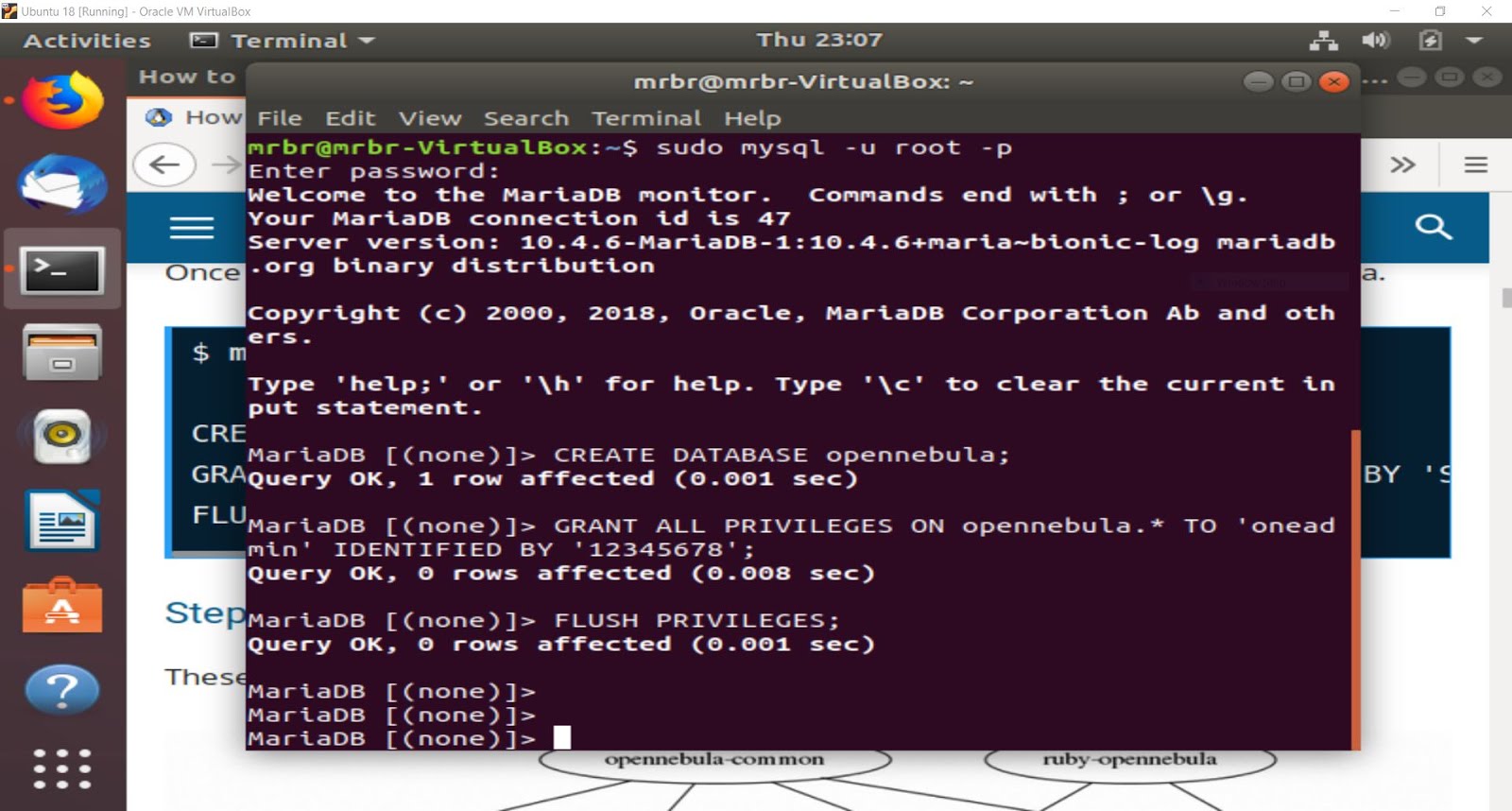 How To Install Opennebula Frontend In Ubuntu 1804 Using Oracle Vm